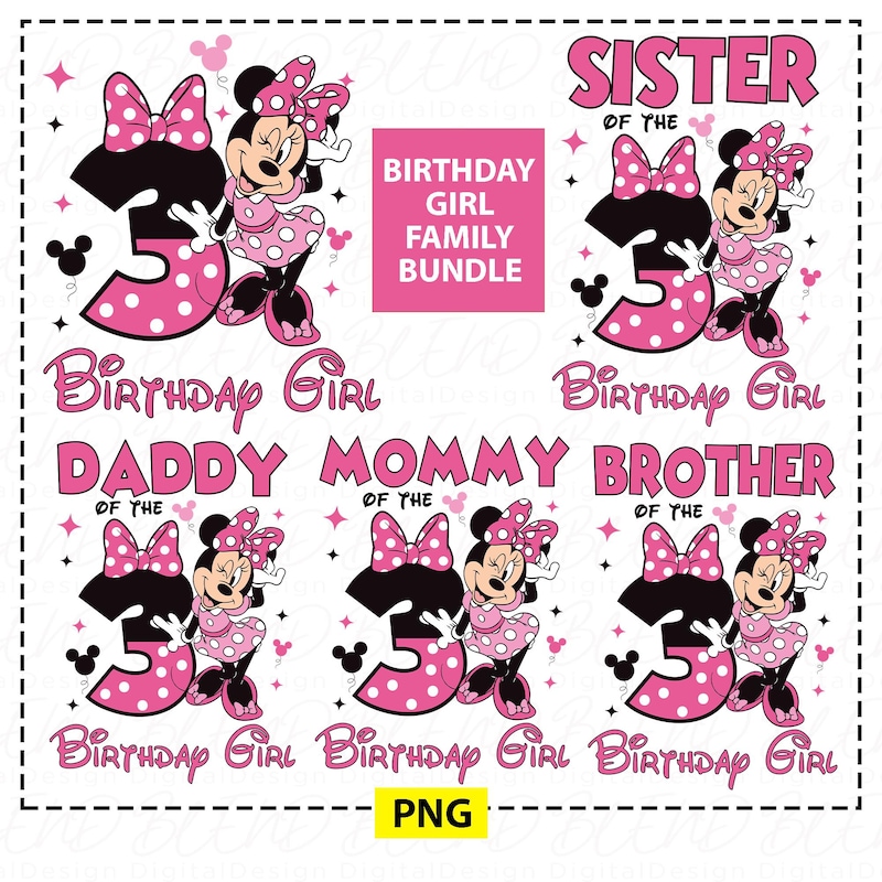 Minnie Mouse 3rd Birthday - Etsy