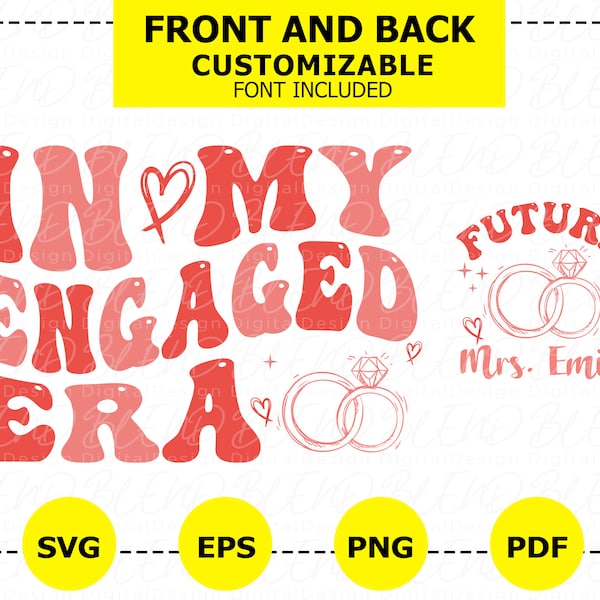 Engaged Svg - Etsy
