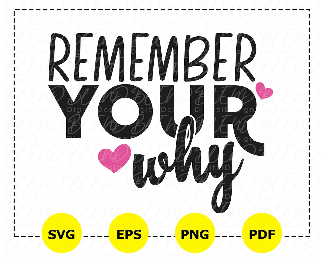 Remember Your Why Svg, Inspire Svg, Inspirational Svg,positive Words ...