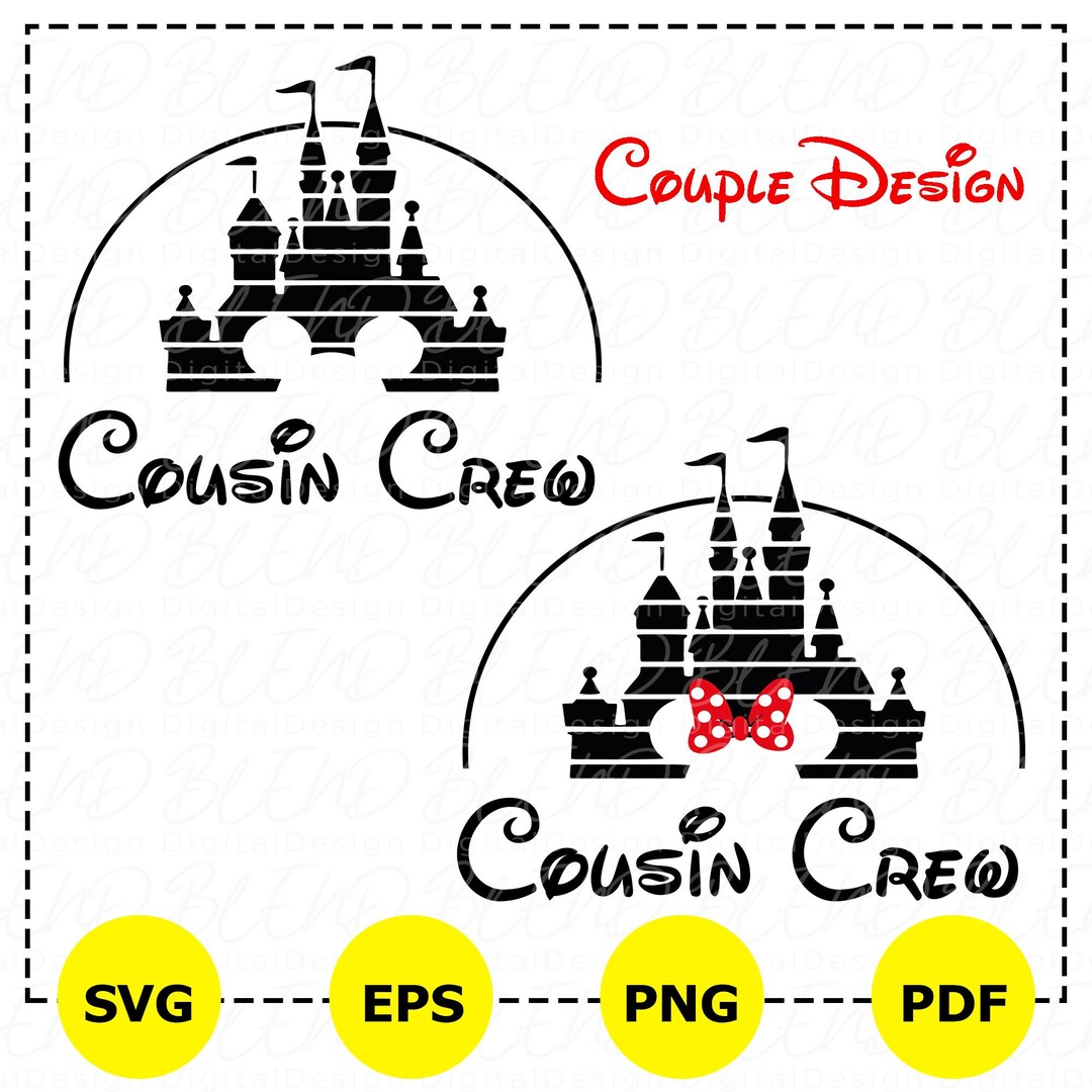 Disney Christmas Cousin Crew Svg, Disney Cousins Matching Svg, Family ...