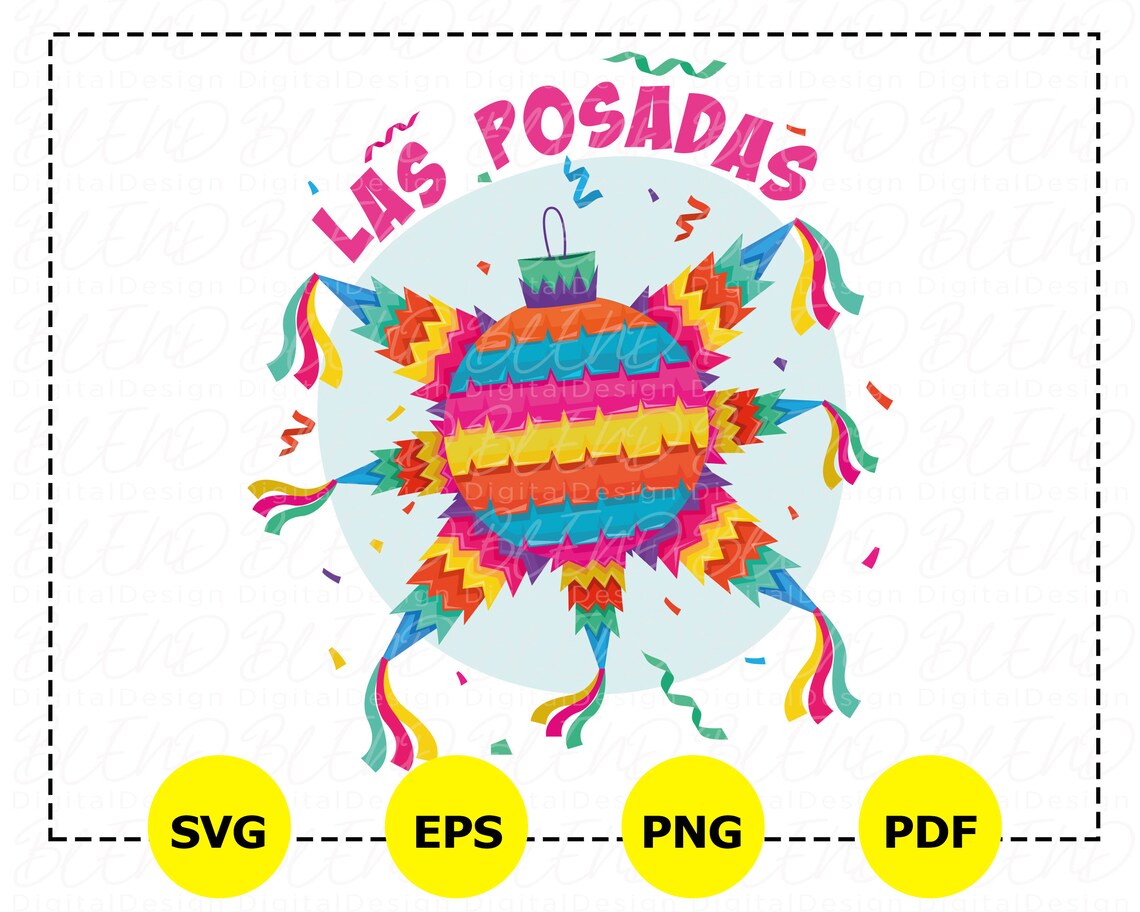 Spanish Christmas Posada Svg, Spanish Christmas Png, Posada Mexicana ...