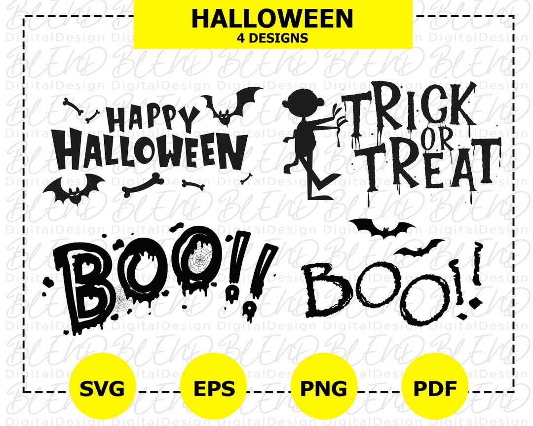 Happy Halloween Svg halloween Svg Trick or Treat Svg Ghost - Etsy