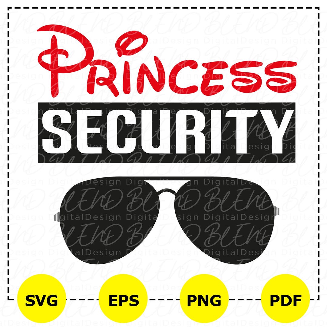 Princess Security Svg, Disney Princess Png, Matching Shirts Svg, Family ...