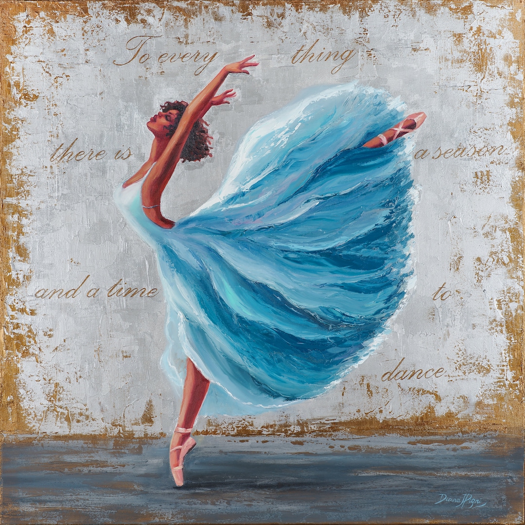 Ballerina Painting Dancer Canvas Print Ballet Dancer Figurative Art ...