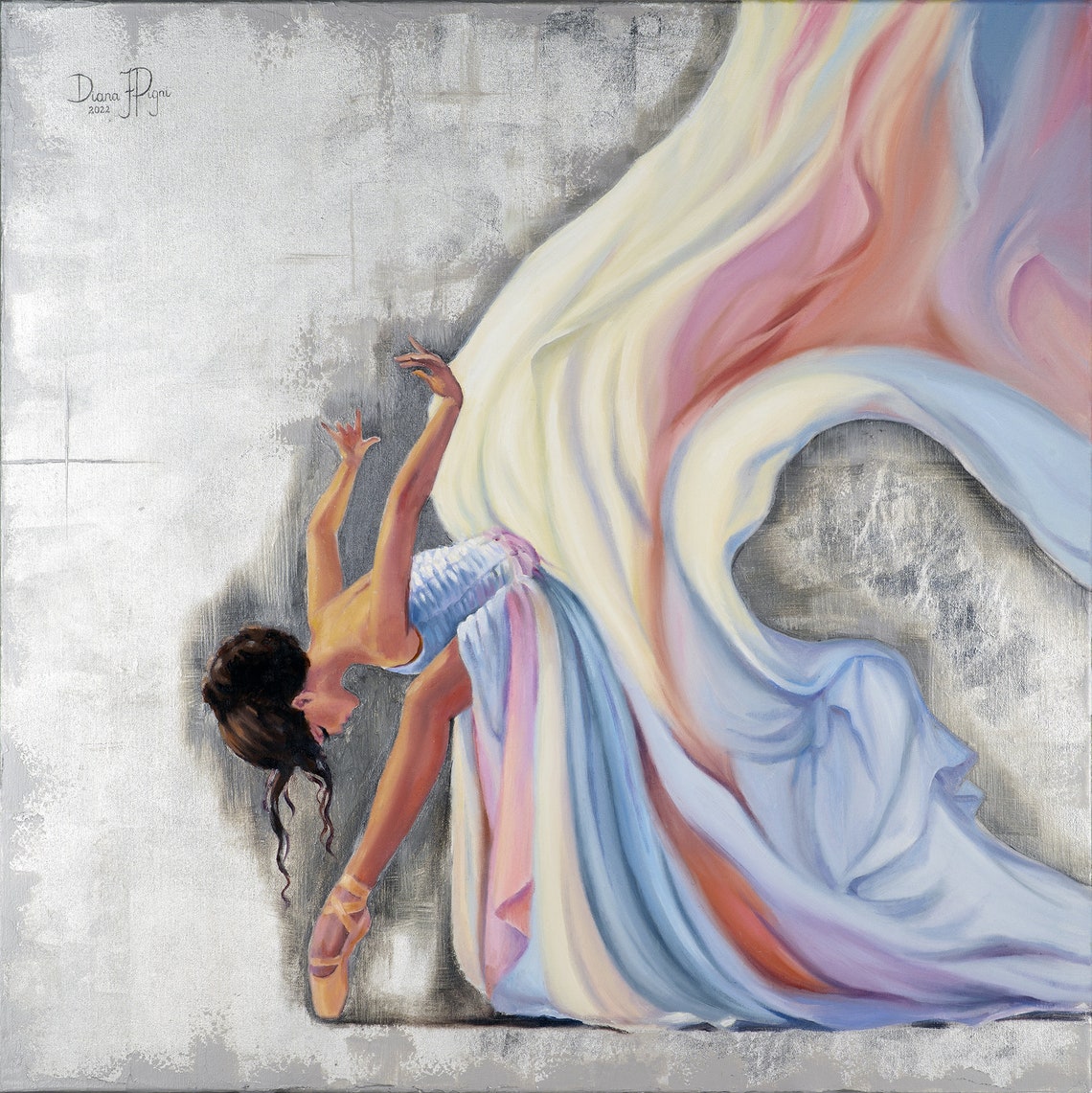 Ballerina Painting Ballet Dancer Canvas Print Ballet Painting Dancer ...