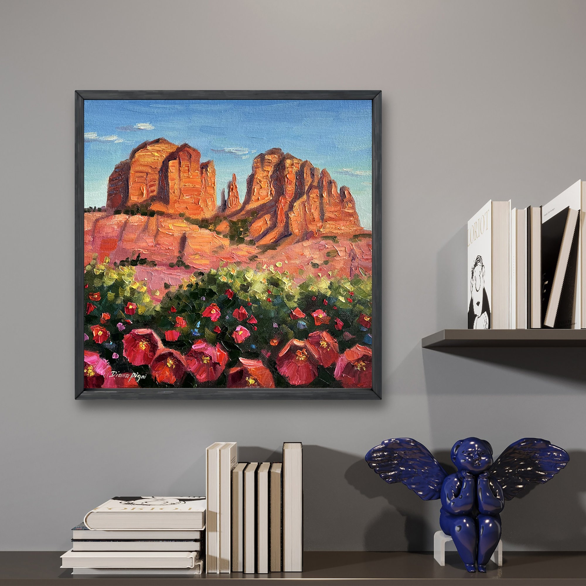Sedona Arizona Painting National Park Canvas Print From Landscape ...