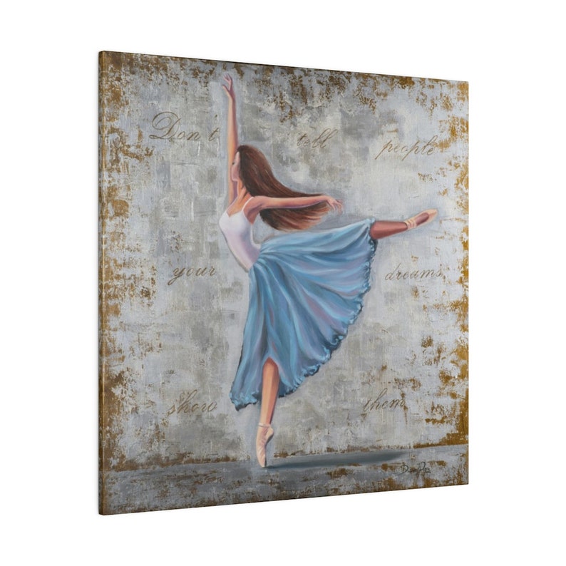 Ballerina Painting Dancer Canvas Print Ballet Dancer - Etsy