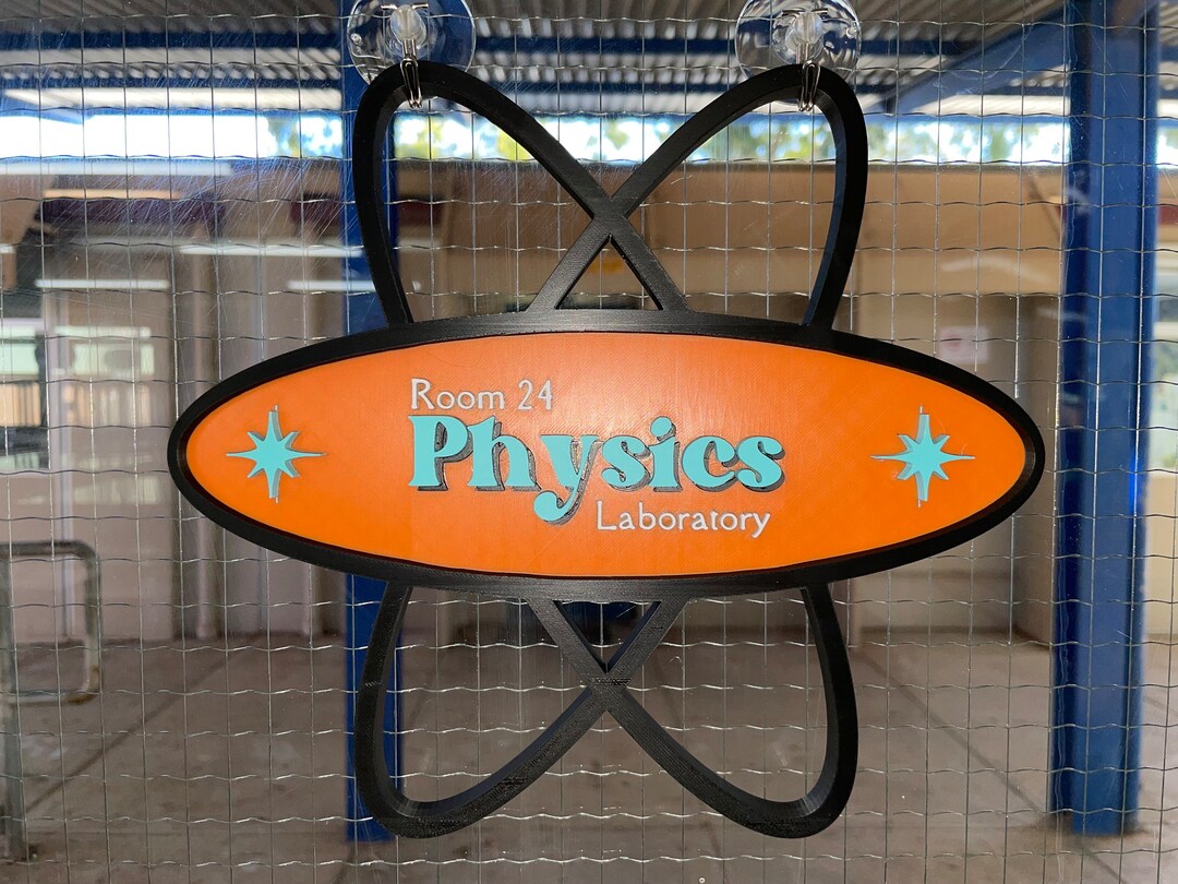 Customisable Fallout Inspired Classroom Door Sign, Multicolor 3D Name ...