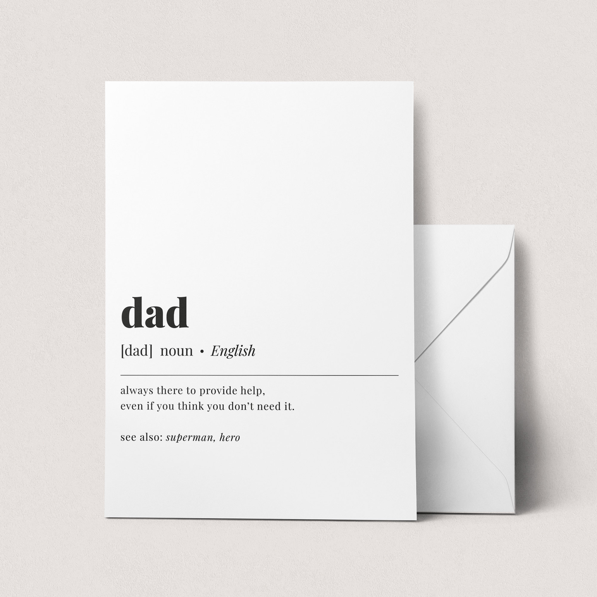 Dad Definition Print Funny Father's Day Gift for Dad Poster Digital ...