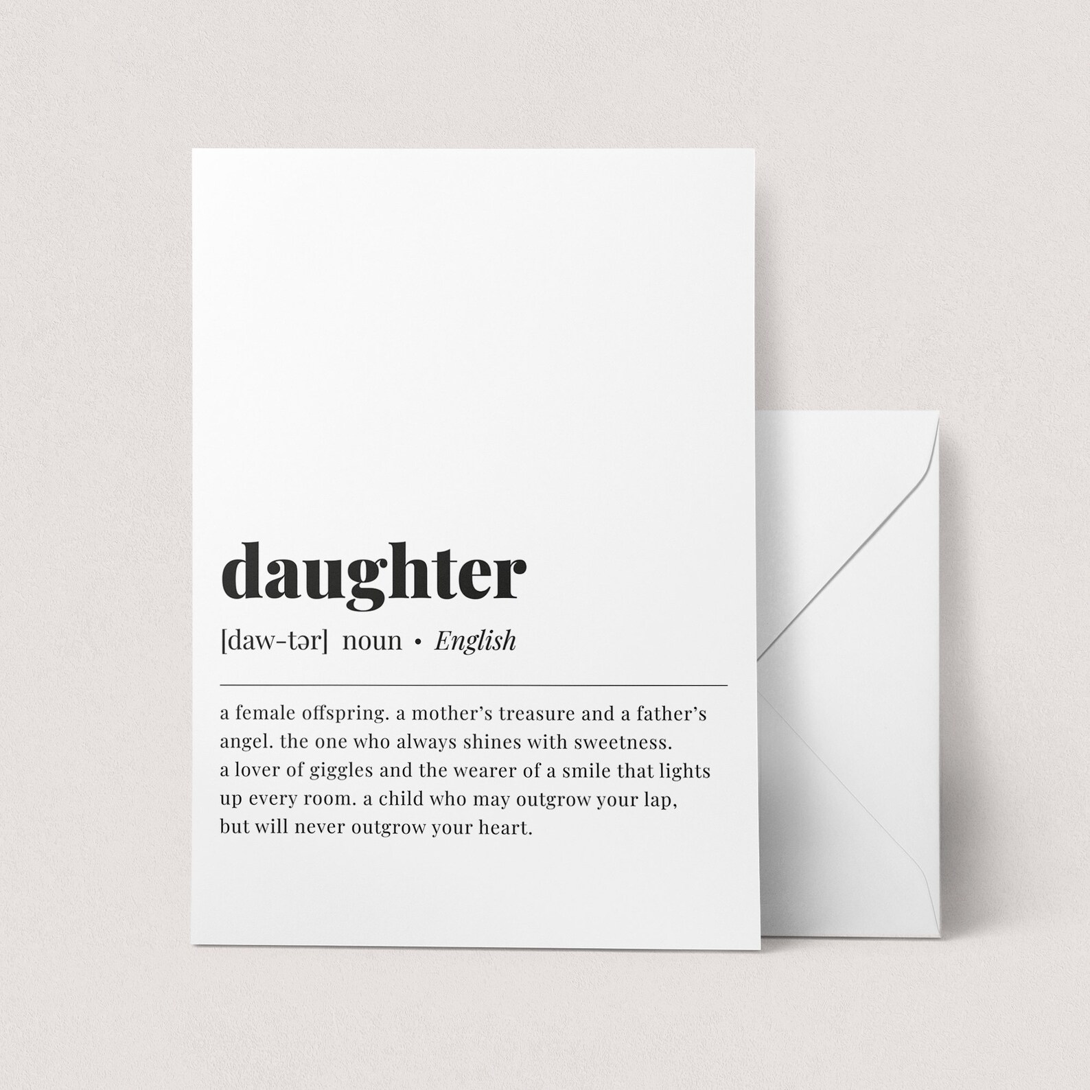 Daughter Definition Print Gift for Daughter Digital Download Daughter ...
