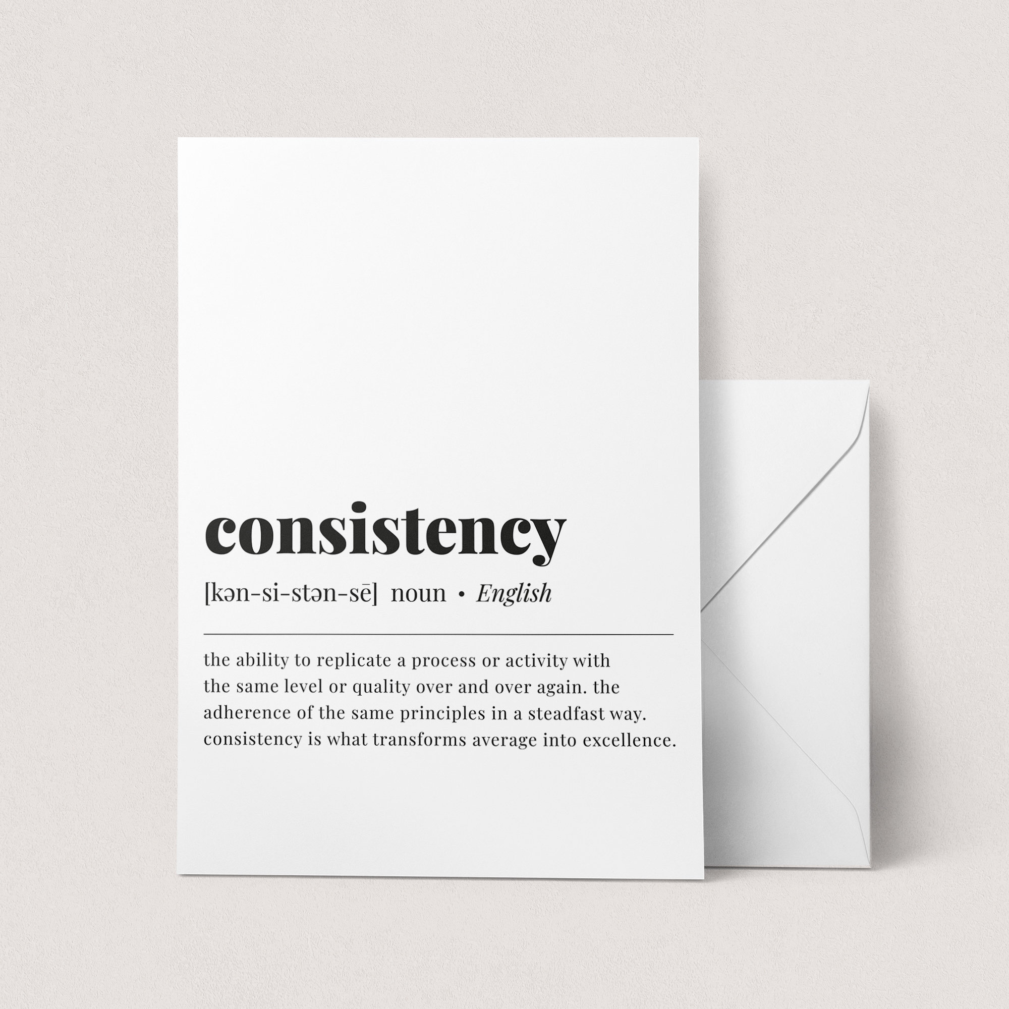 Consistency Definition Printable Consistency Quotes Motivational Wall ...