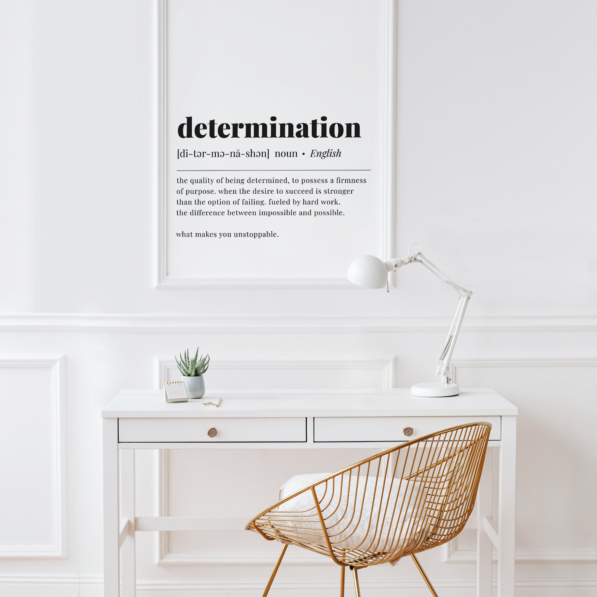 Determination Poster Printable Determination Print Digital Home Office ...