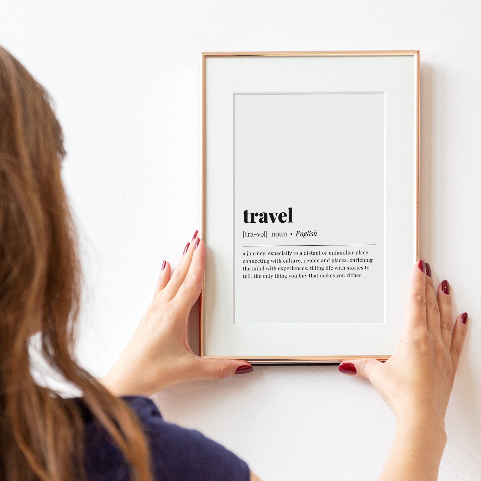 Travel Definition Printable Wall Art Travel Poster Minimalist Home ...