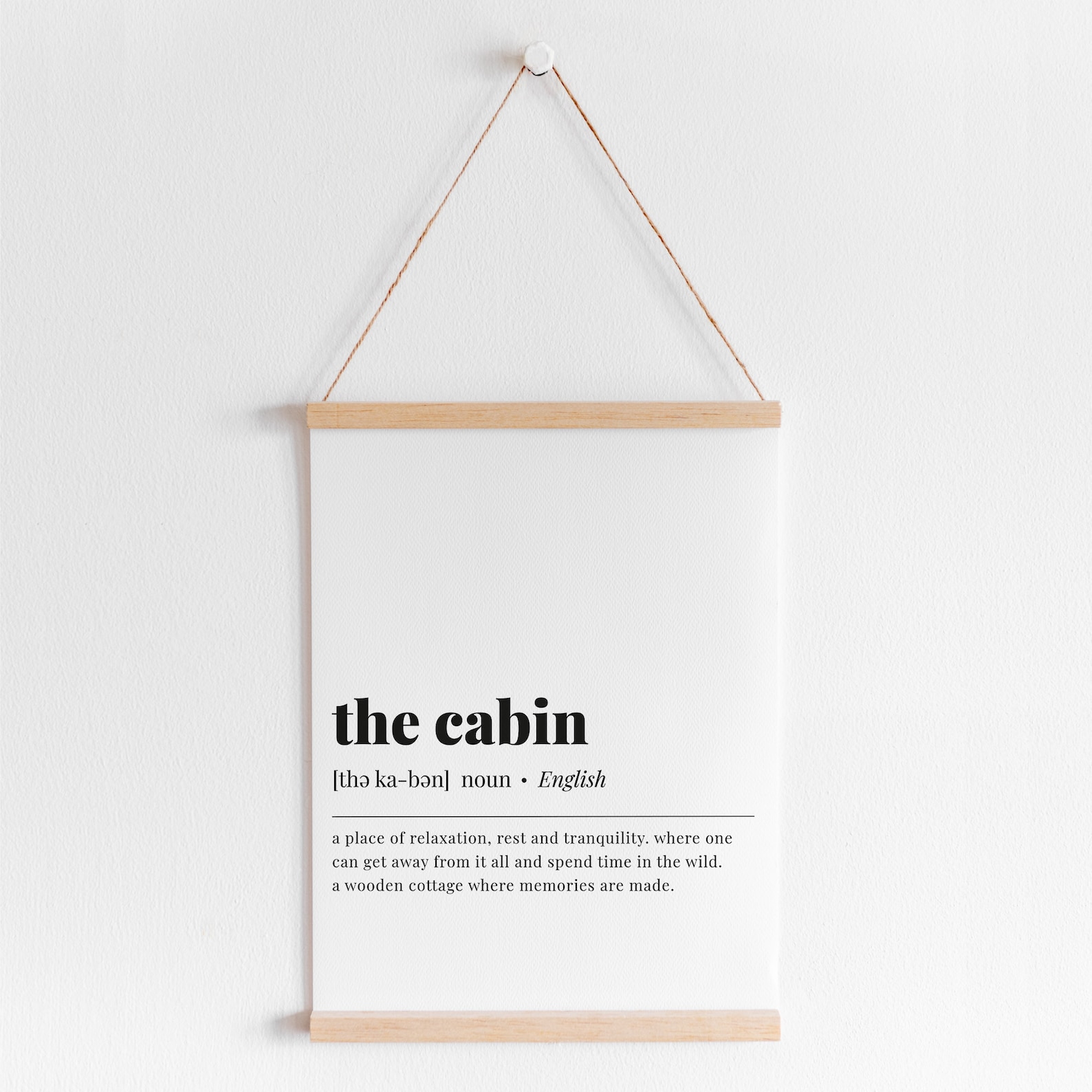 Cabin Definition Print Cabin Decor Printable Cabin Wall Art - Etsy