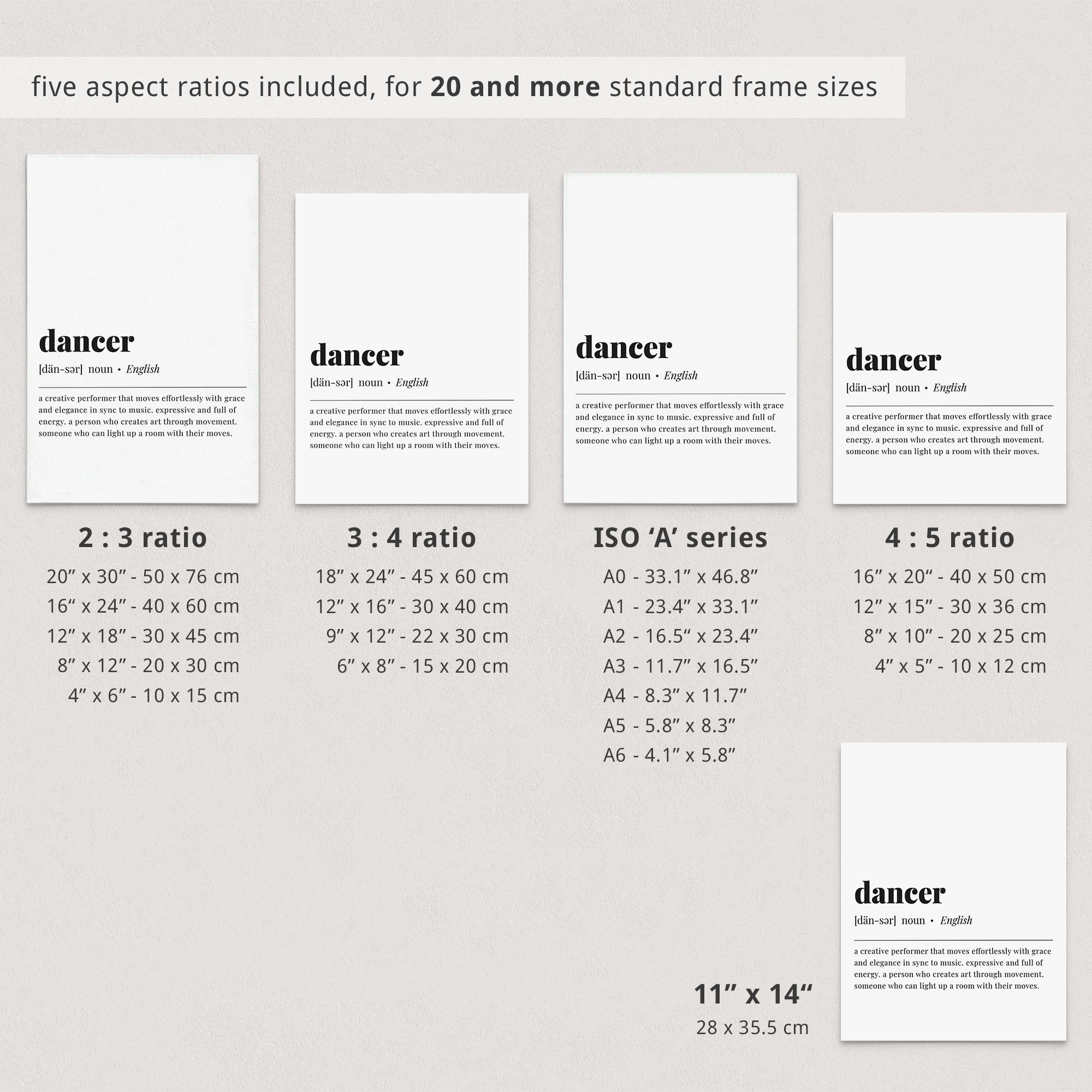 Dancer Definition Print Gift for Dancer Printable Dancer Wall Art Dance ...