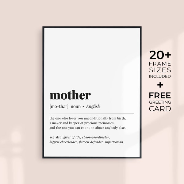 Mother Definition - Etsy