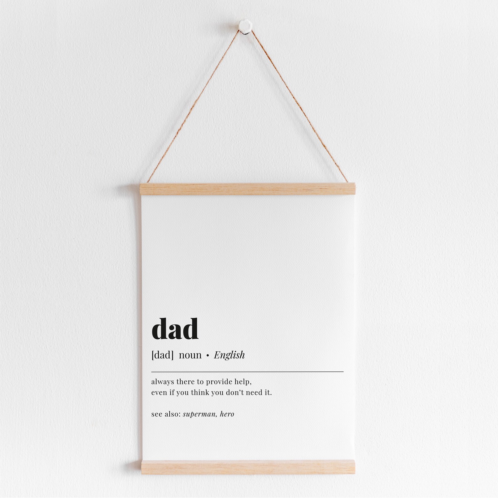 Dad Definition Print Funny Father's Day Gift for Dad Poster Digital ...