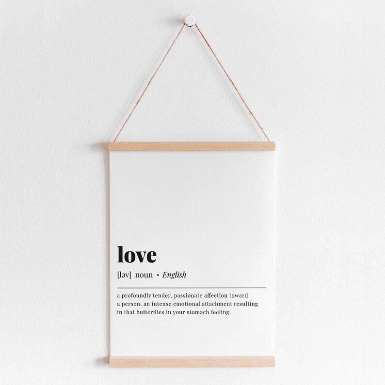 Love Definition Print Love Dictionary Art Love Poster Instant Download ...