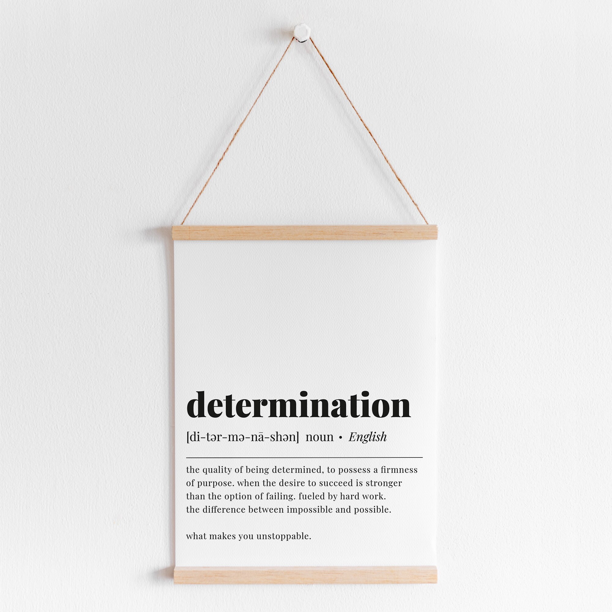 Determination Poster Printable Determination Print Digital Home Office ...