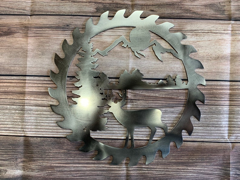 Whitetail Deer Saw Blade CNC Plasma Cut Metal Sign - Etsy