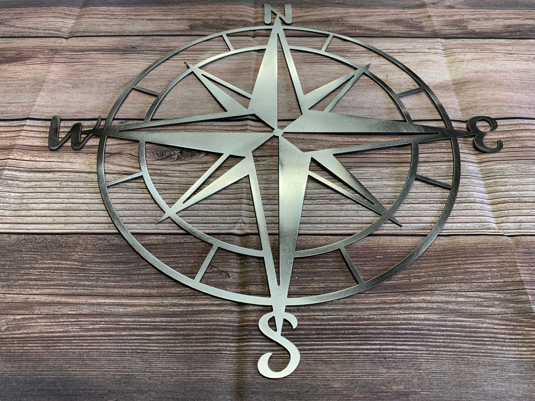 Nautical Compass Cnc Plasma Cut - Etsy