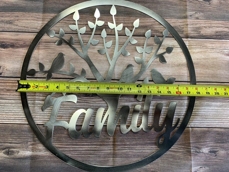 Family Tree of Life CNC Plasma Cut Metal Sign - Etsy