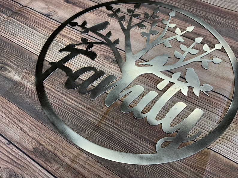 Family Tree of Life CNC Plasma Cut Metal Sign - Etsy