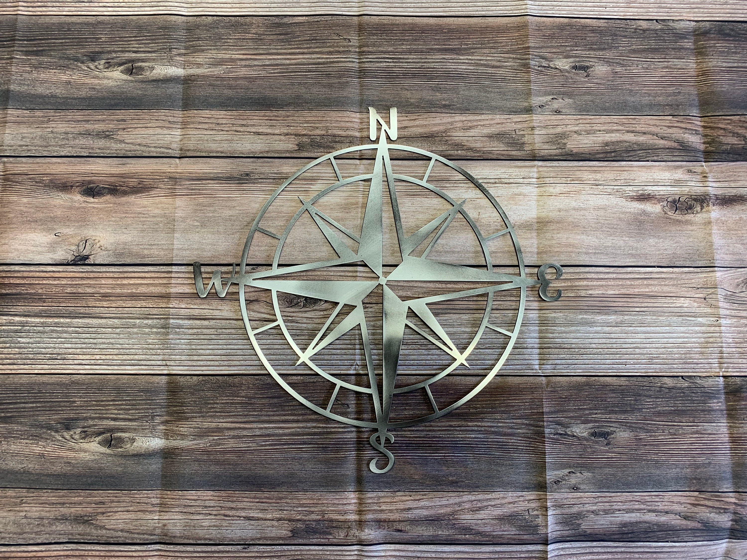 Nautical Compass Cnc Plasma Cut - Etsy