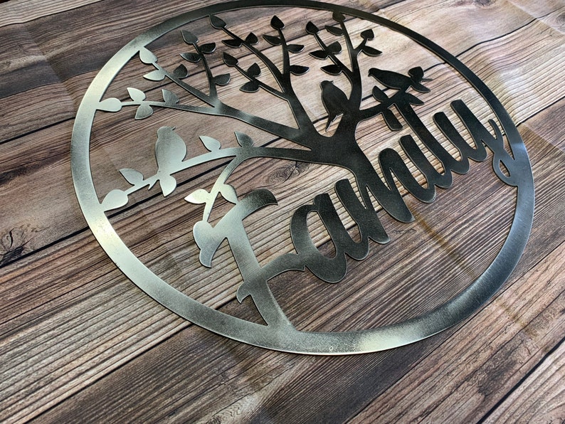 Family Tree of Life CNC Plasma Cut Metal Sign - Etsy