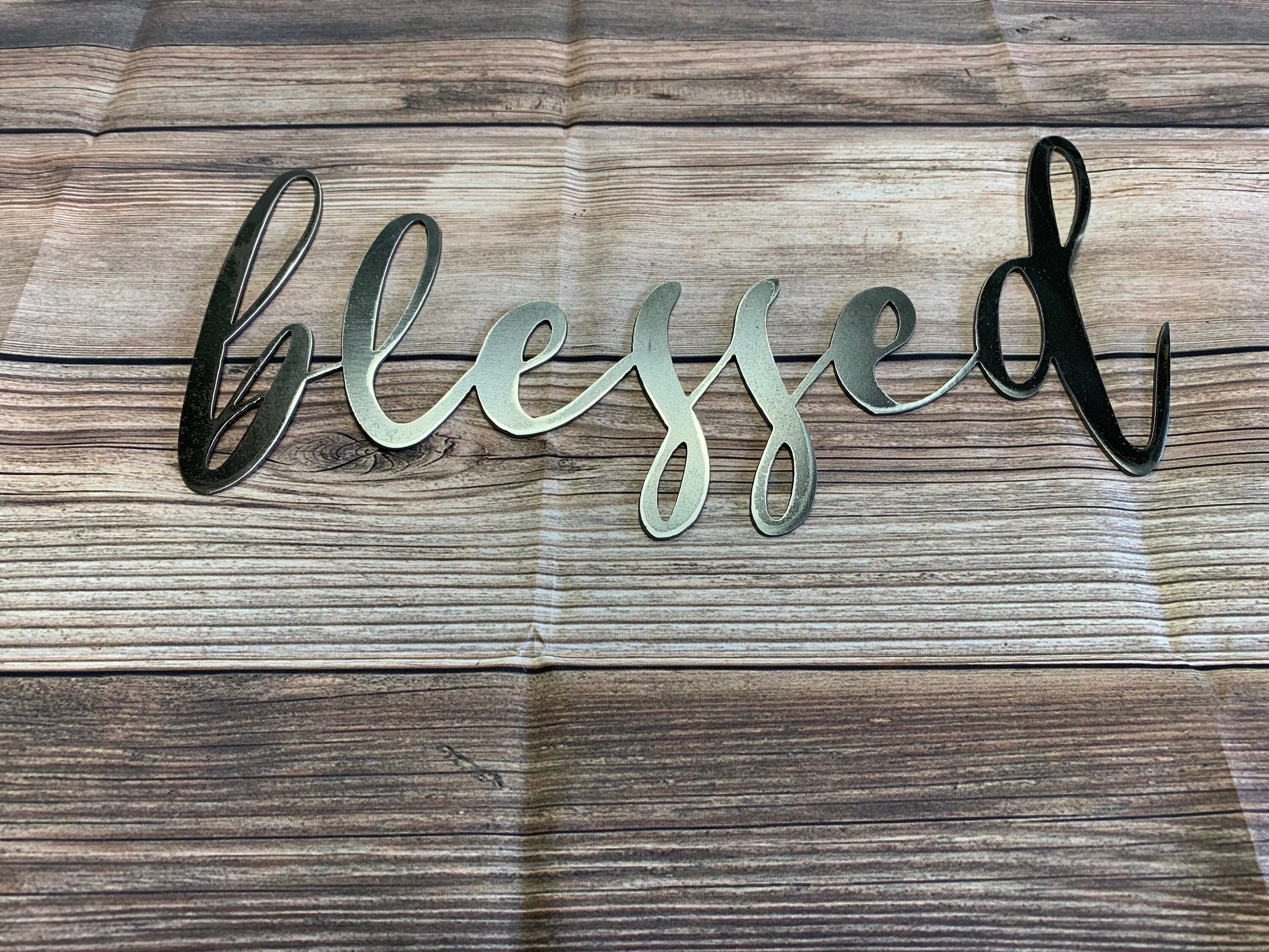 Blessed CNC Plasma Cut Metal Sign. - Etsy