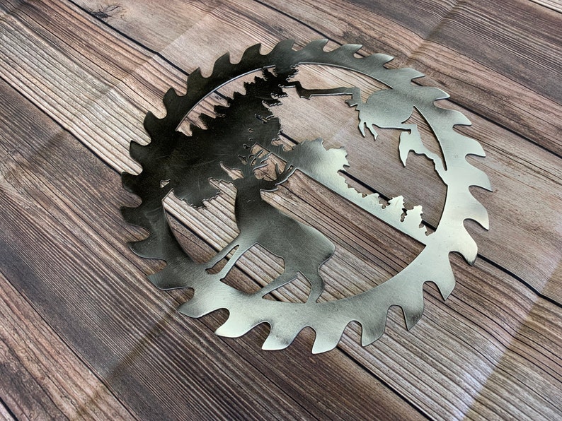Whitetail Deer Saw Blade CNC Plasma Cut Metal Sign - Etsy