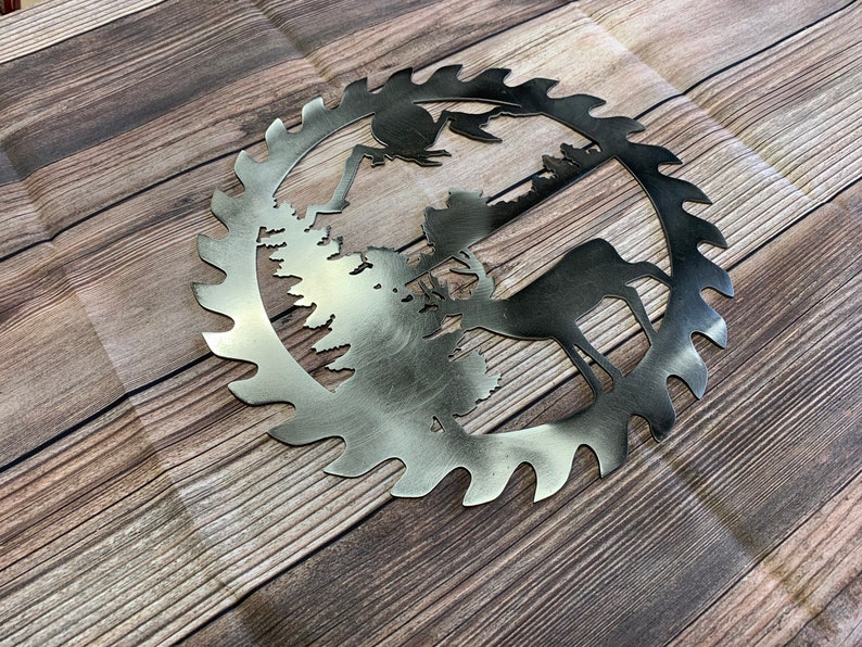 Whitetail Deer Saw Blade CNC Plasma Cut Metal Sign - Etsy