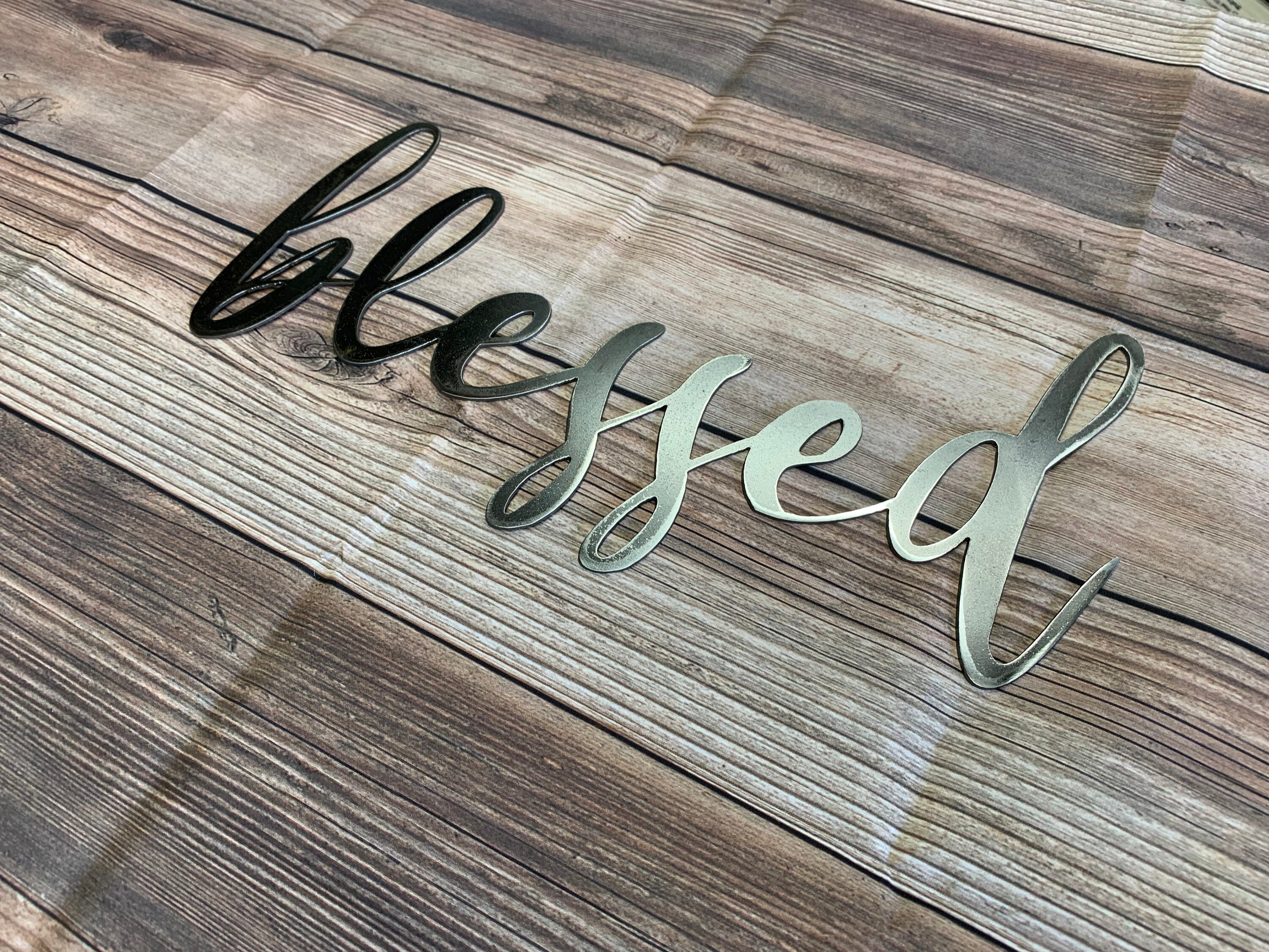 Blessed CNC Plasma Cut Metal Sign. - Etsy