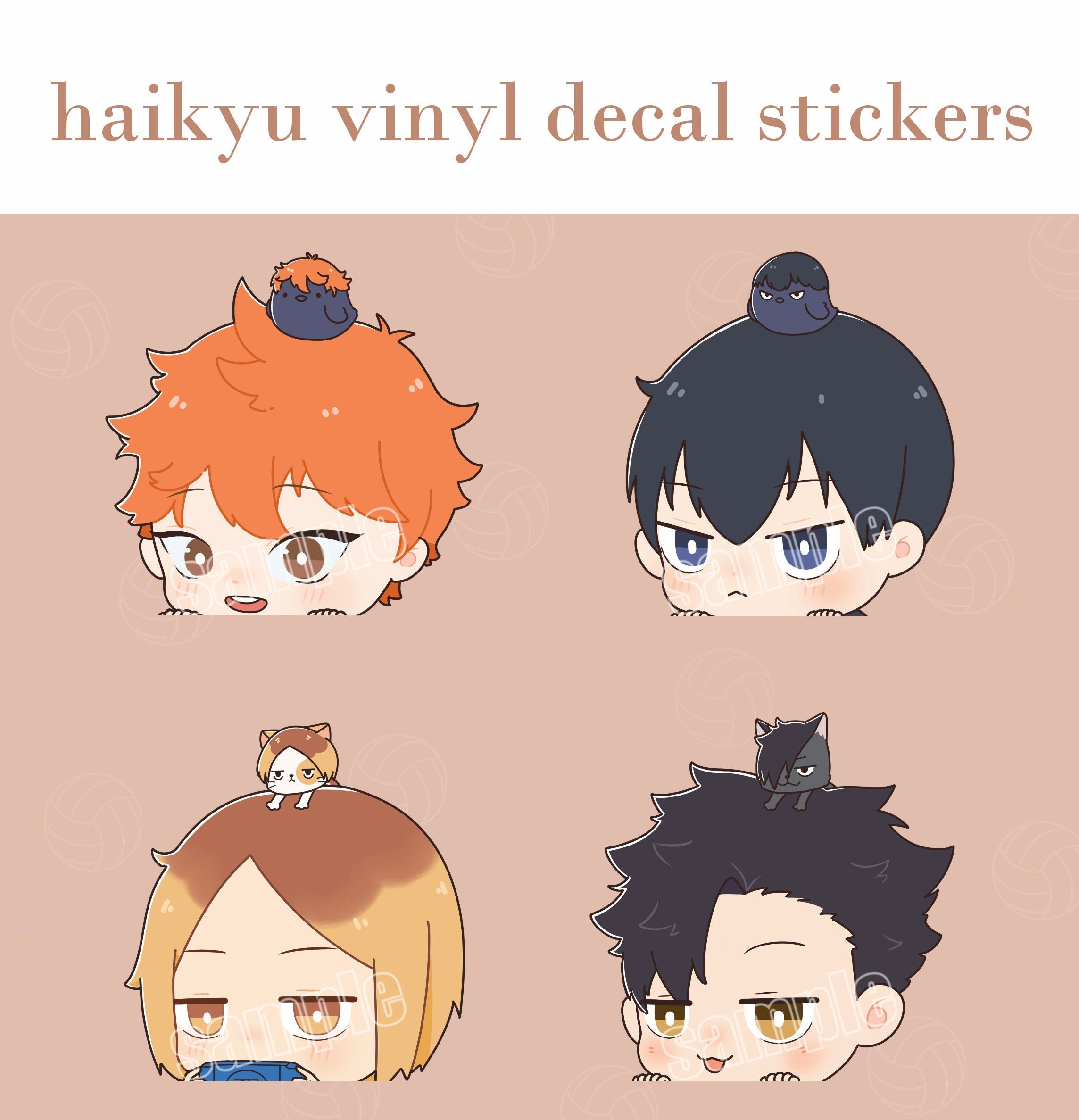 Anime Haikyu Vinyl Decal/stickers | Etsy