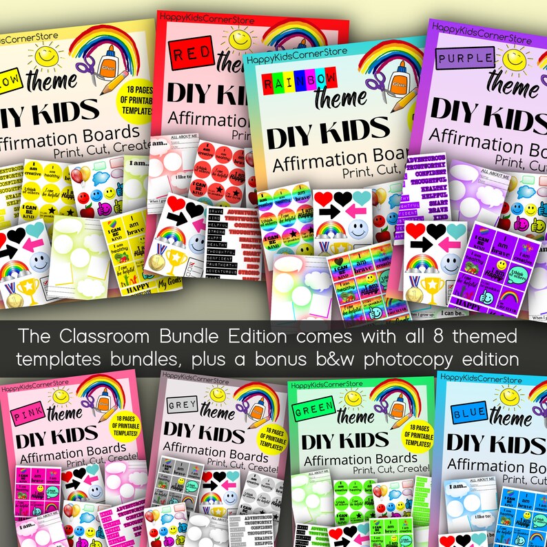 CLASSROOM EDITION KIDS Printable Affirmation Board Templates - Teachers ...