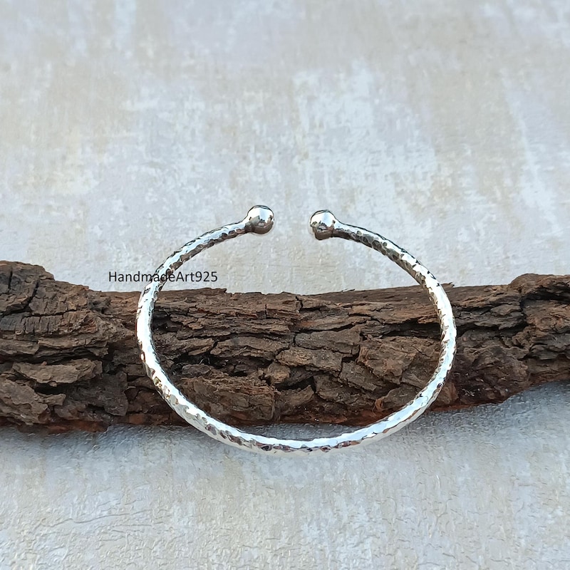 Oxidized Silver Bangle, - Etsy