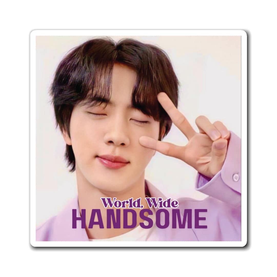 Jin Magnet: World Wide Handsome BTS - Etsy
