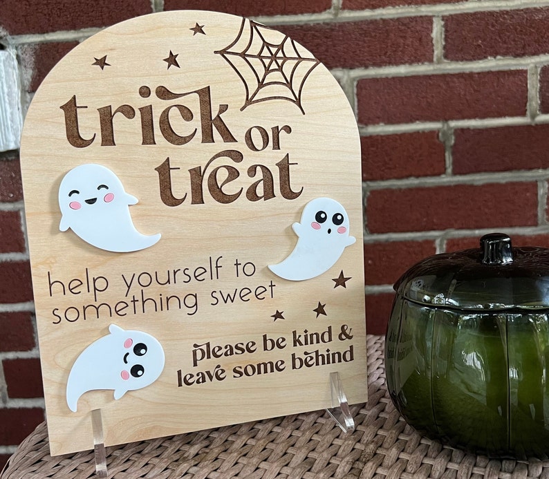 Halloween Trick-or-treat Candy Sign, Please Take One Away From Home ...