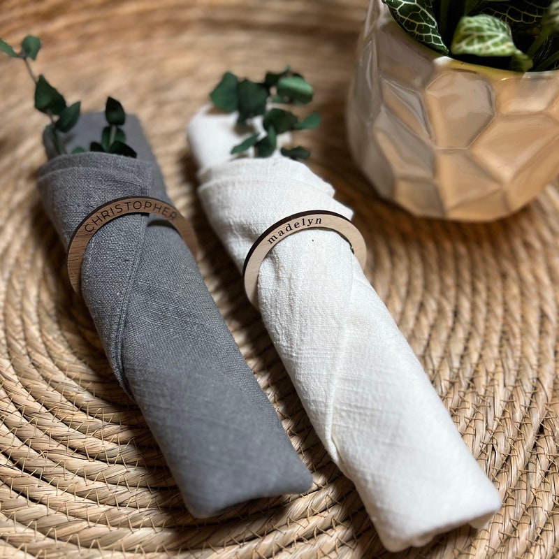 Custom Napkin Ring - Etsy