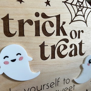 Halloween Trick-or-treat Candy Sign, Please Take One Away From Home ...