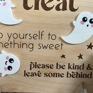 Halloween Trick-or-treat Candy Sign, Please Take One Away From Home ...