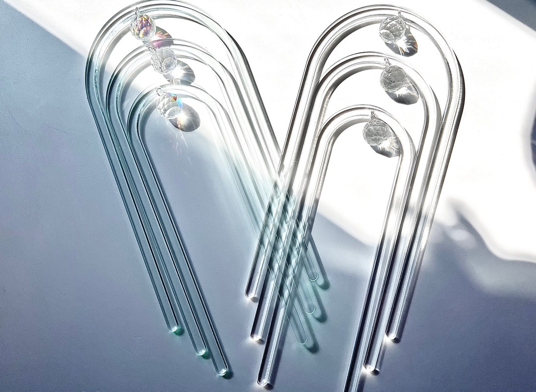Plant Suncatcher Arch Trellis, Hoya Prism Crystal Acrylic Support ...