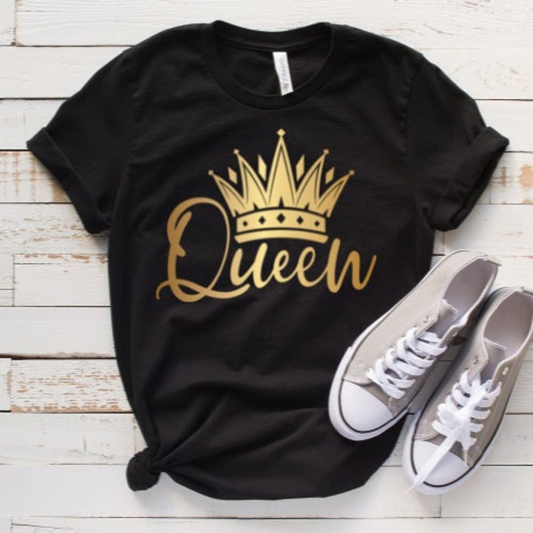 Queen Crown T-shirt, Shirt for Her, Gift for Mom, Women Queen Tee Shirt ...