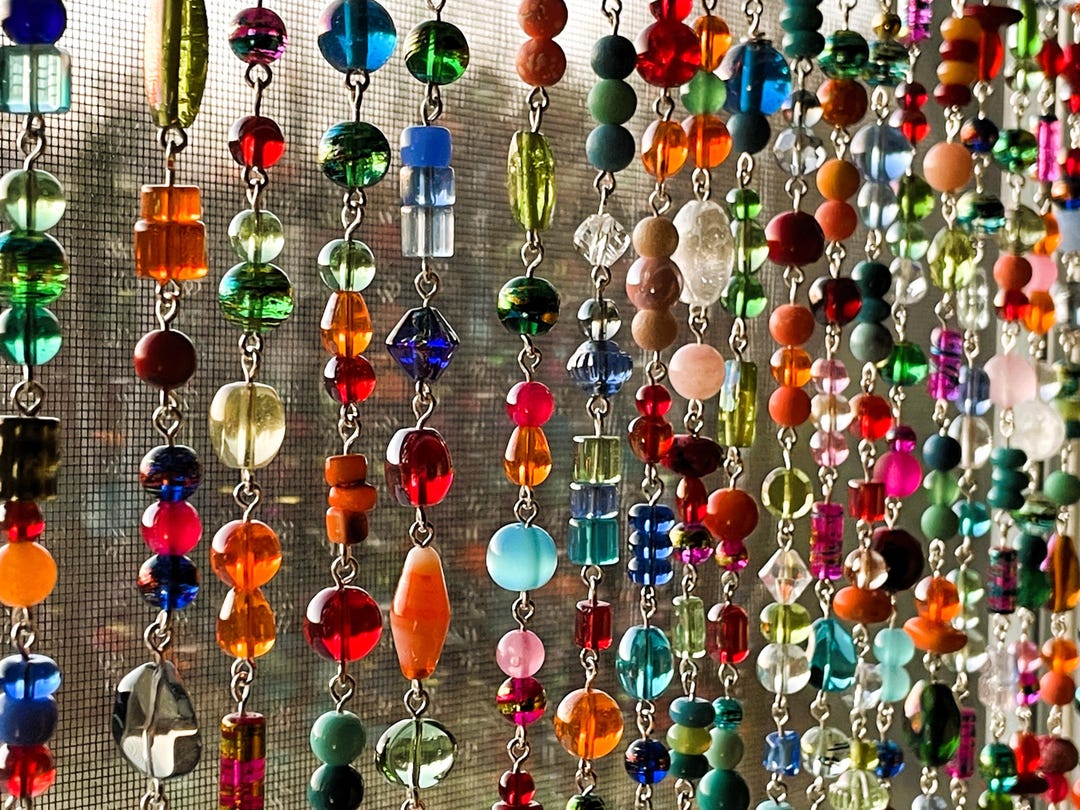 Boho Beaded 12-inch Strand Bundles for Windows, Doorways, Room Divider ...