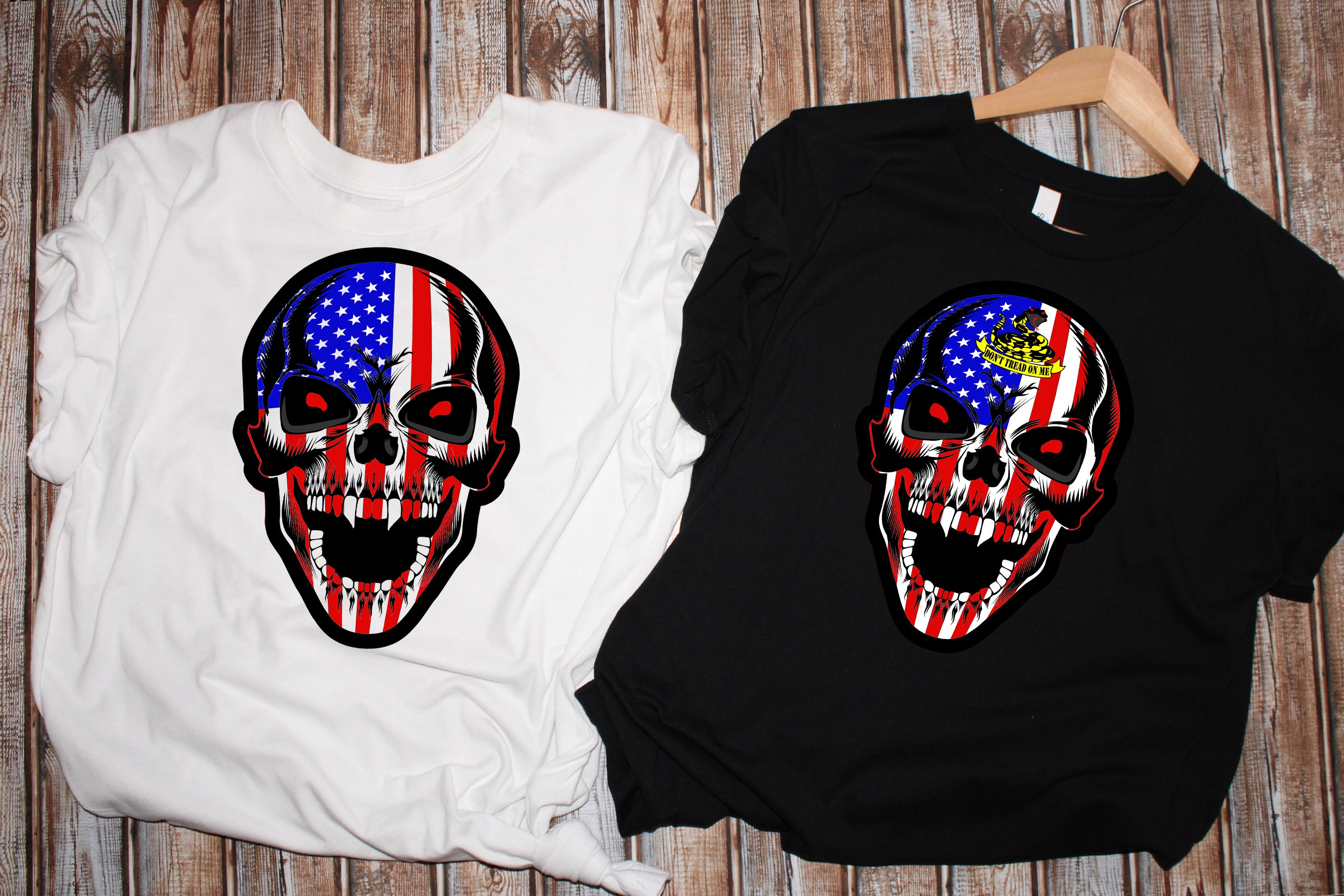 Vampire Skull / Patriotic Don't Tread on Me Skull /svg, Png, Jpg Cut ...