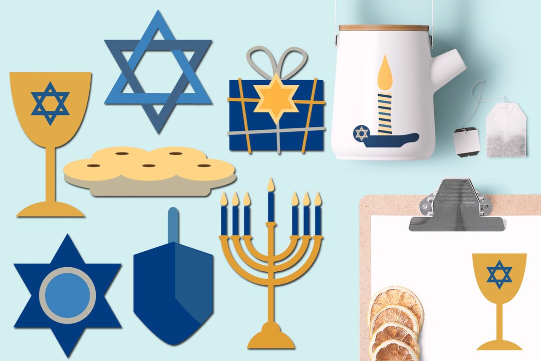 Hanukkah Clip-art Bundle / Perfect for Printable / Cricut / Silhouette ...
