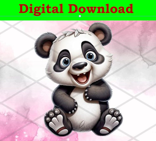Cute Detailed Baby Animals Bundle | Elephant, Lion, Panda, Turtle ...