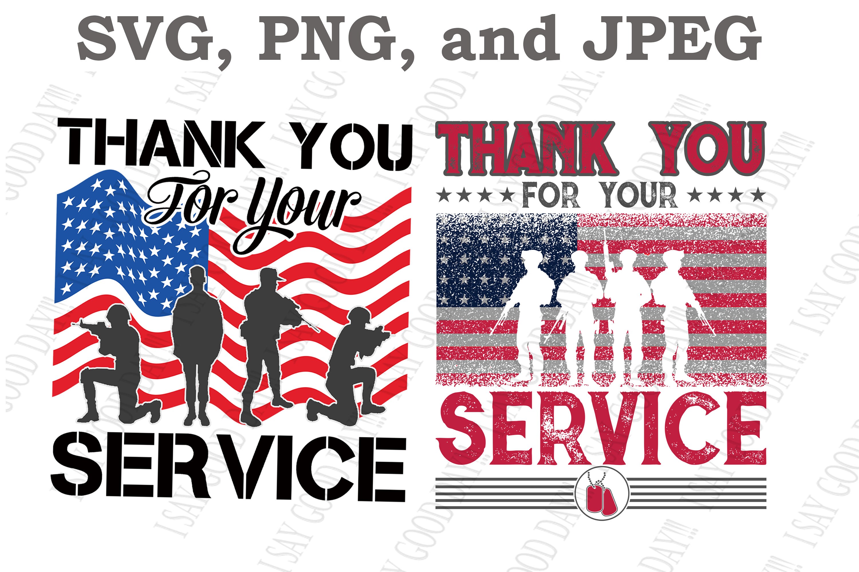 Thank You for Your Service / Soldier Silhouette / Svg, Png, Jpg Cut ...