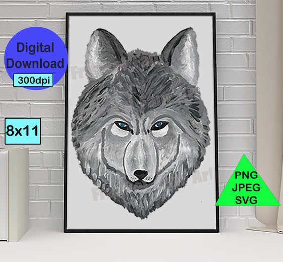 Momma Wolf Art / Digital Download / PNG JPEG and SVG / 300dpi | Etsy