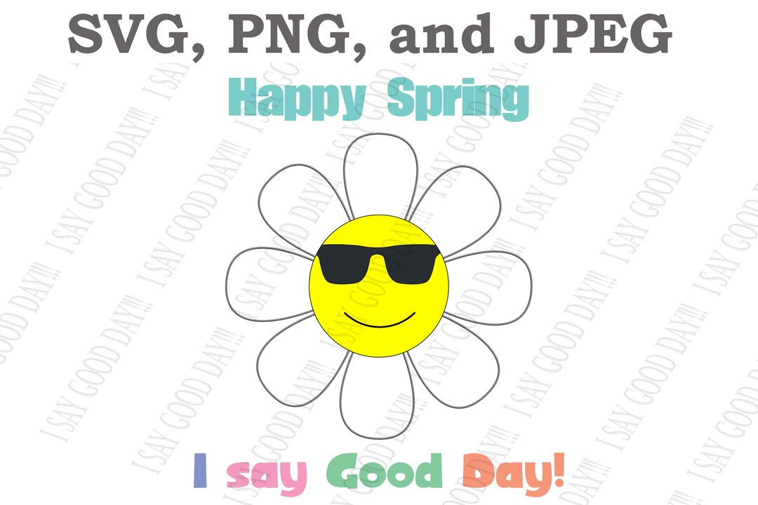 Happy Spring / Digital Download Cut File / Svg, Png, Jpg / 12"x13 ...